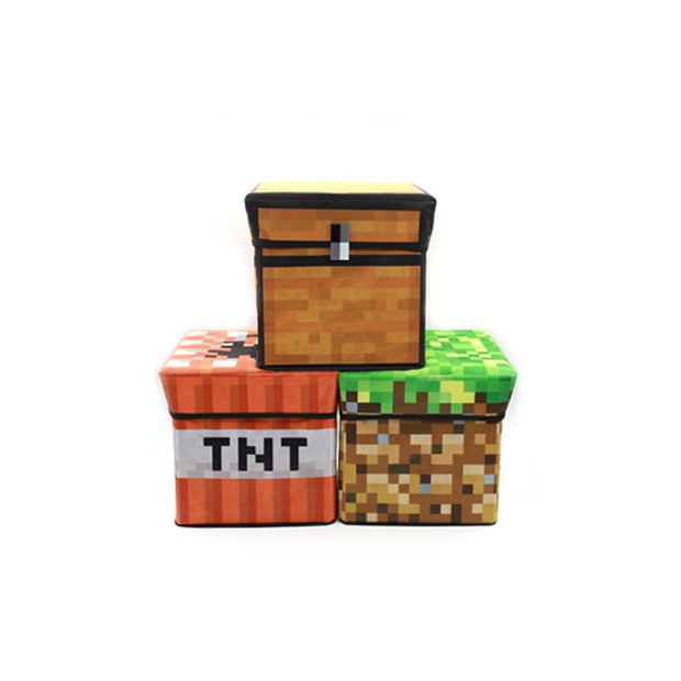 minecraft storage box stool lawn treasure box trap TNT toy car home ...