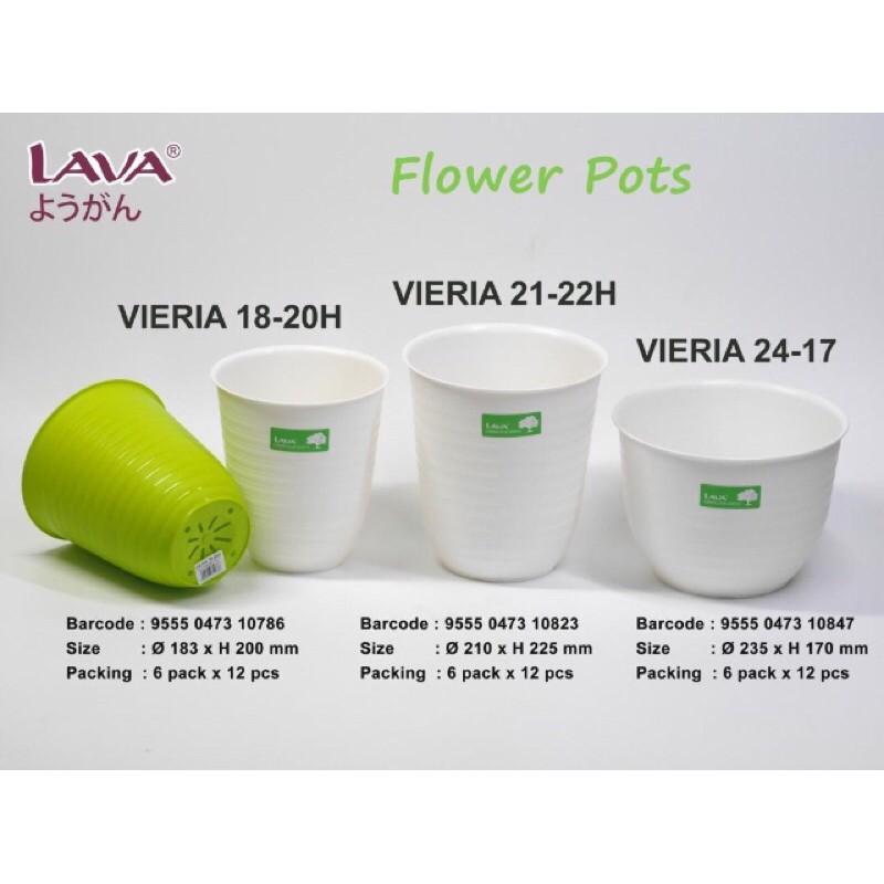 Lava Plastic Flower Pot Pasu Plastik Bunga | Shopee Malaysia