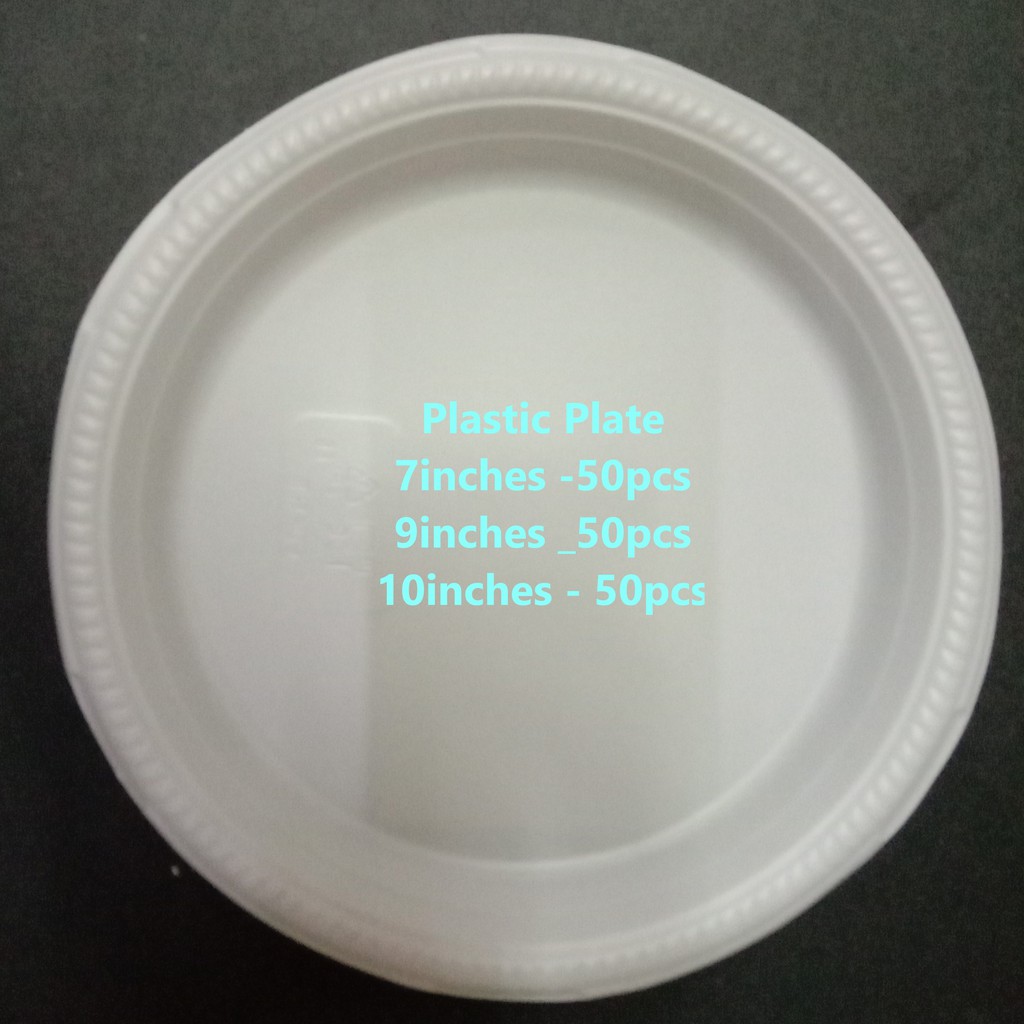 🔥🔥 7" / 9" / 10" Disposable PP Plastic Plate - Party Plate - Pinggan ...