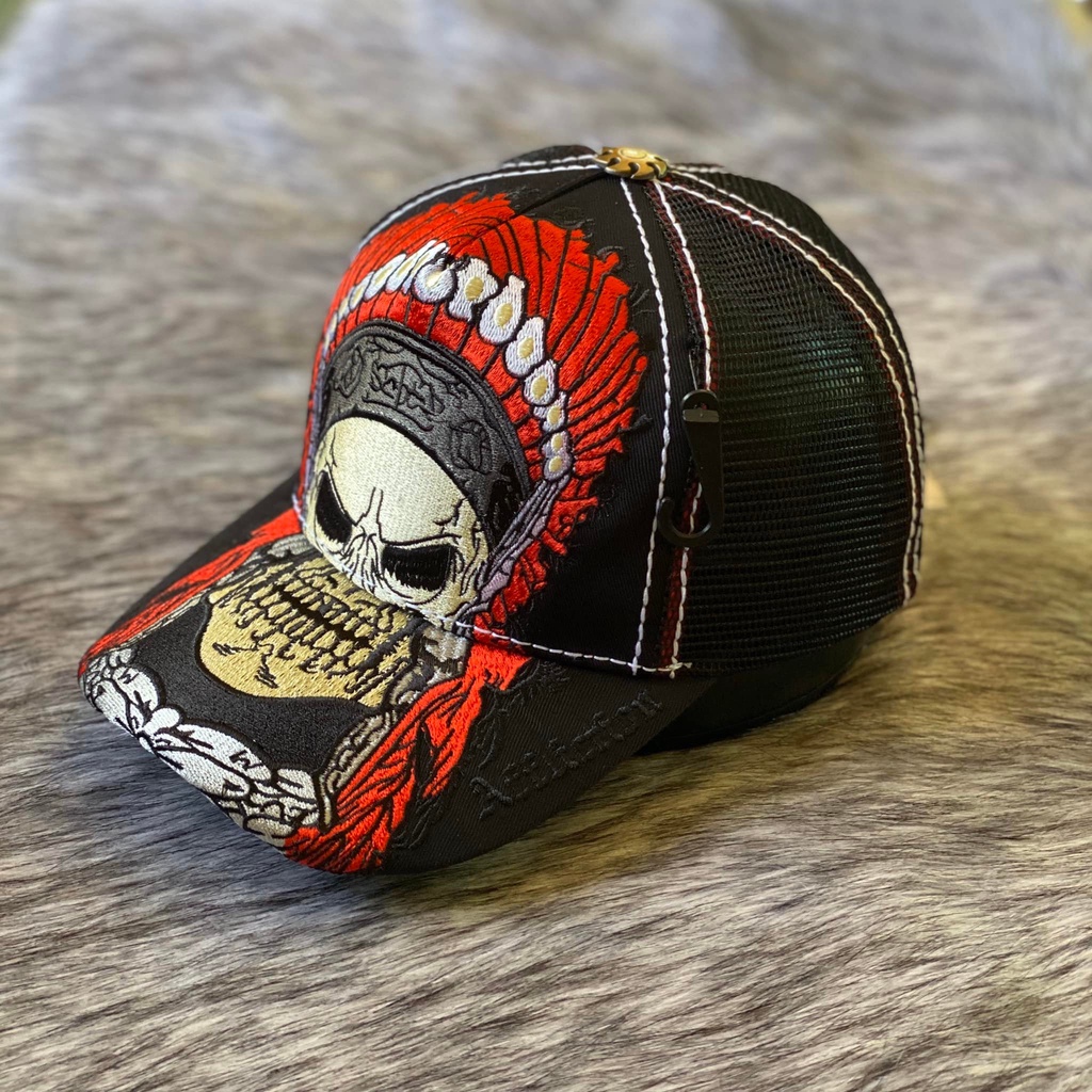 Embroidered Evil Face Hat - Mr. Dia Hat 79 | Shopee Malaysia