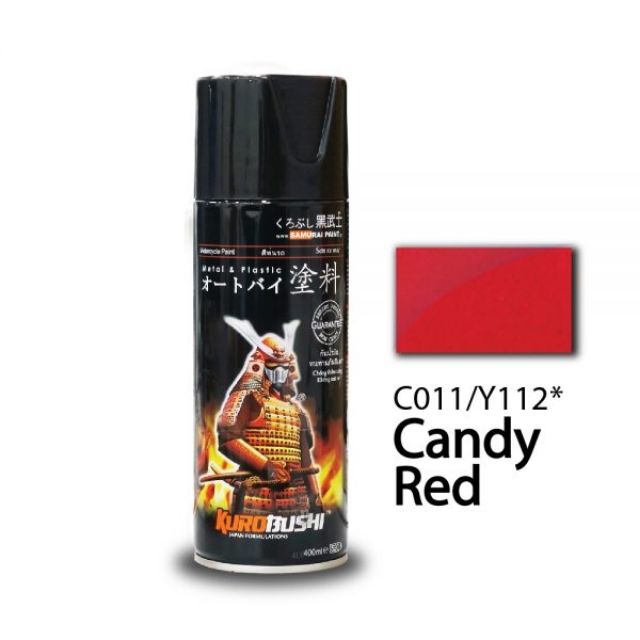 Y112/C011 Candy Red Samurai Spray Paint | Shopee Malaysia