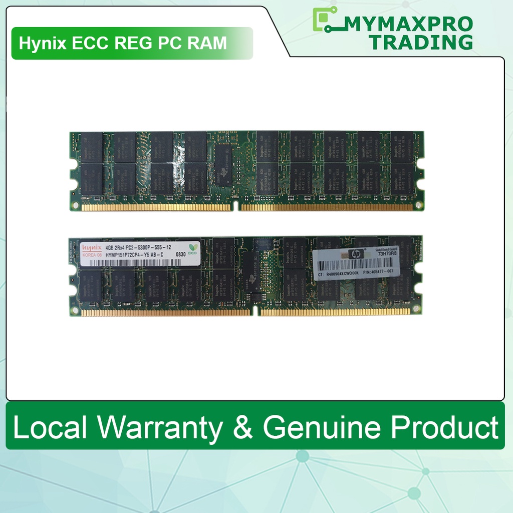 Hynix ECC REG PC RAM 2GB / 4GB / 8GB / 16GB / DDR2 / DDR3 / DDR3L / DDR4 / 5300 /10600 / 12800 ...