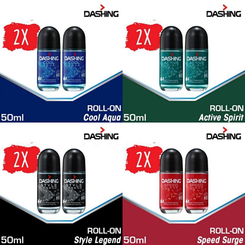 [TKM] Dashing Deodorant Roll-on ( 2 x 50ml ) | Shopee Malaysia