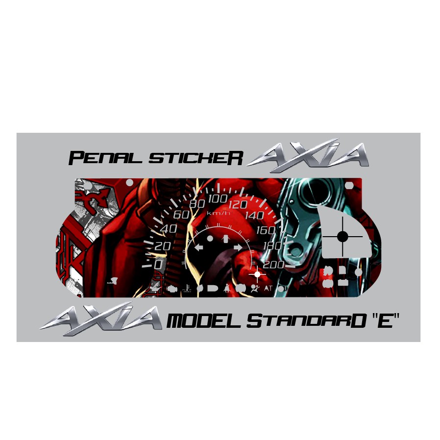 STIKER METER PERODUA AXIA E METER PENAL STICKER/WALL STICKER METER ...