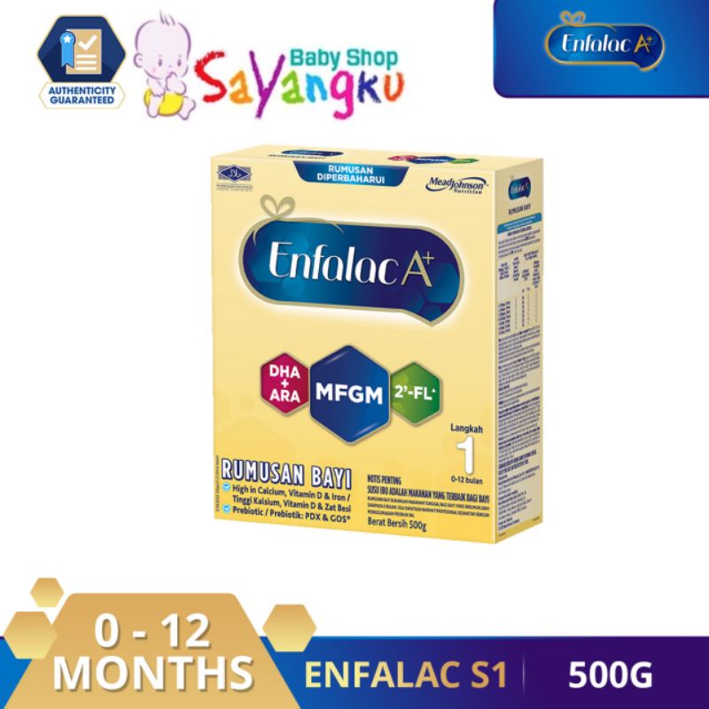 Enfalac A+ 2FL Step 1 / Step 2 - 500g (Milk Formula) | Shopee Malaysia