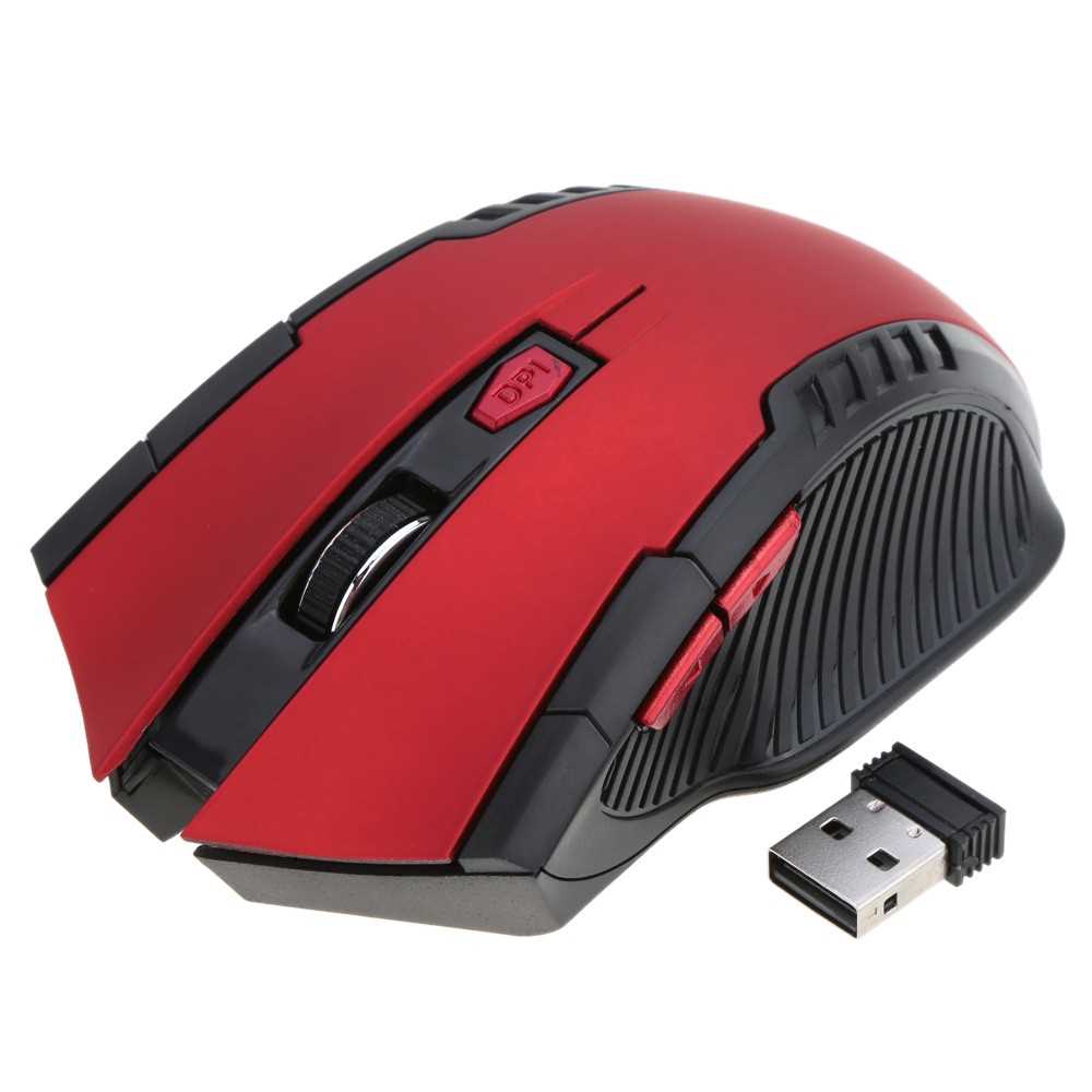 2.4G Wireless Gaming Mouse Portable 2400DPI Adjustable Optical for PC ...