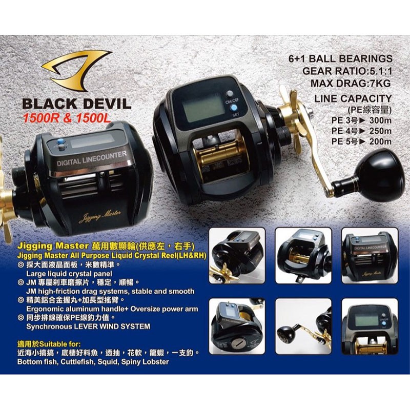 ((Zhongli Hon Hai Fishing Tackle) Electronic Digital Display Wheel Parallel Roll Small ...