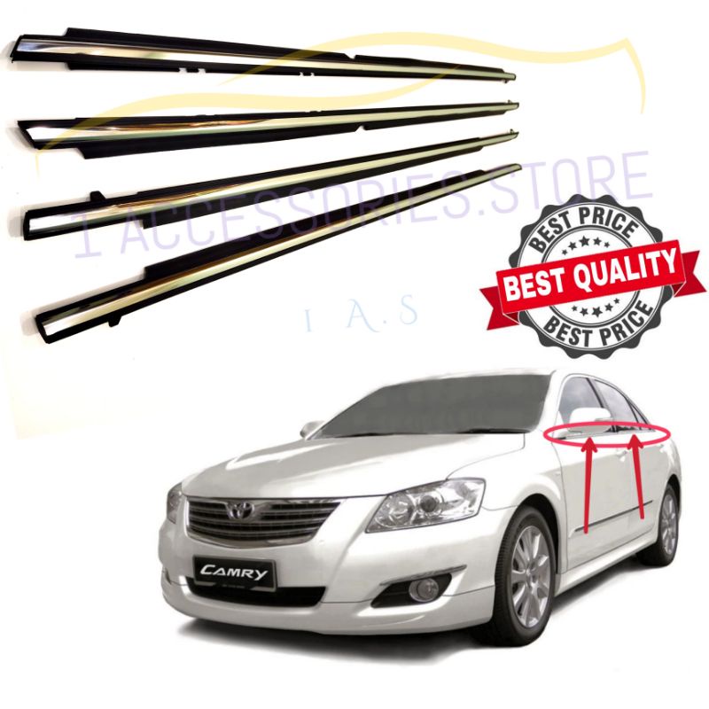 TOYOTA CAMRY ACV40 (2006-2011) Door Moulding/ Outer Moulding/ Getah ...