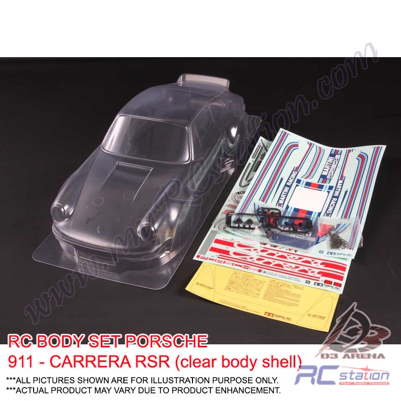 Tamiya Body Shell #51543 - Tamiya RC BODY SET PORSCHE 911 Carrera Rsr ...