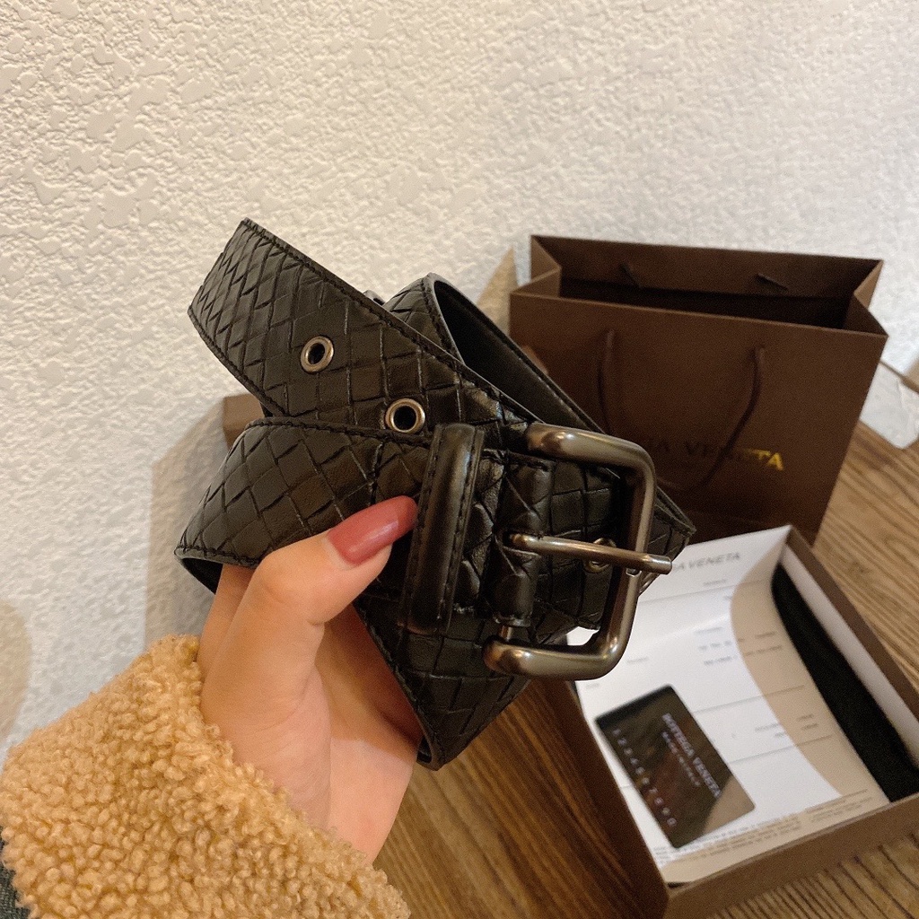 Brand New 120cm BOTTEGA VENETA_Belts Set Men's Black Business Pin Buckle Belt | Shopee Malaysia