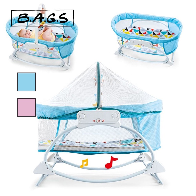 TheBags Baby Cradle Shaker Newborn Smart Bed With Mosquito Net ...