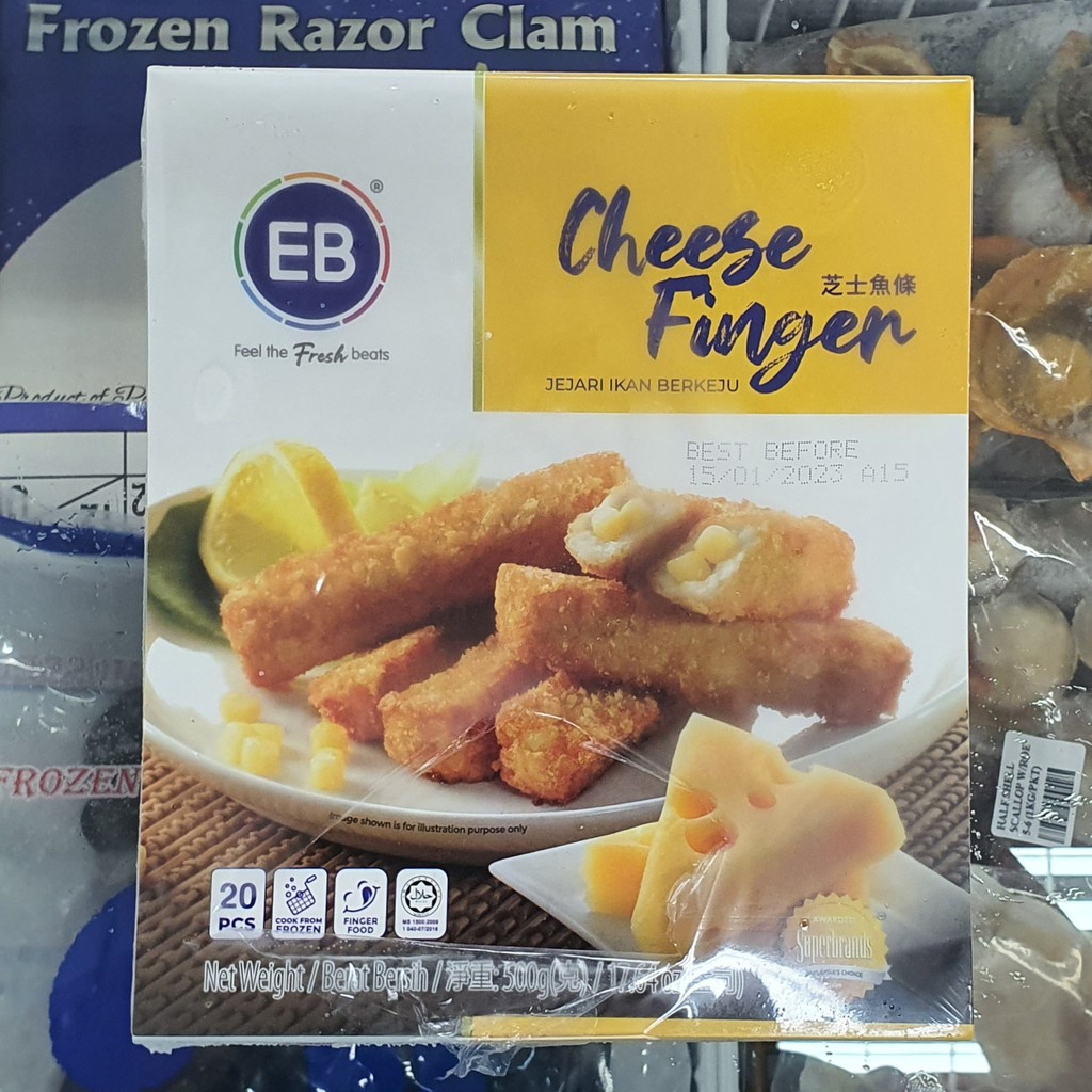 EB Premium Cheese Finger 20pc. 500g Frozen Halal | Shopee Malaysia