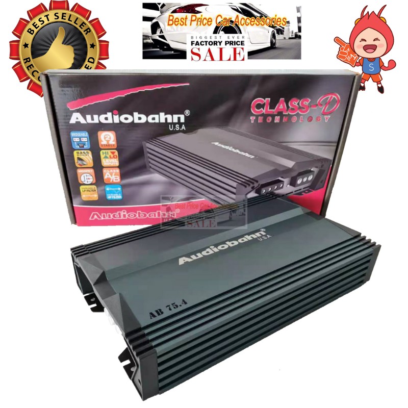 AUDIOBAHN AB-75.4C Car Subwoofer Amplifier Class AB | Shopee Malaysia
