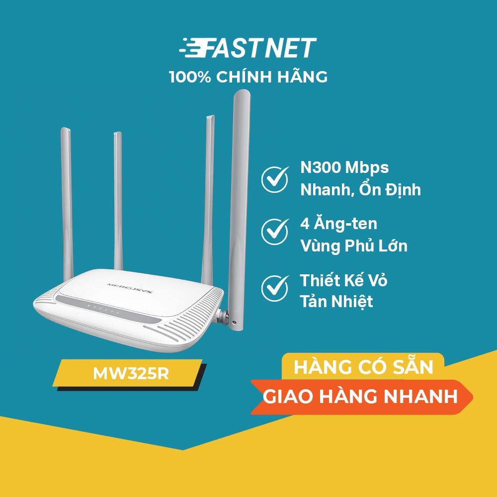 [Speed] Mercusys MW325R Wi-Fi Router N 300Mbps Standard | Shopee Malaysia