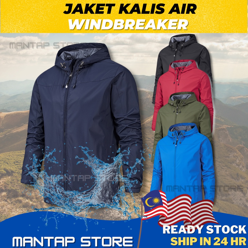 (READY STOCK)Unisex Jacket Waterproof Outdoor Windbreaker Jaket Motor ...
