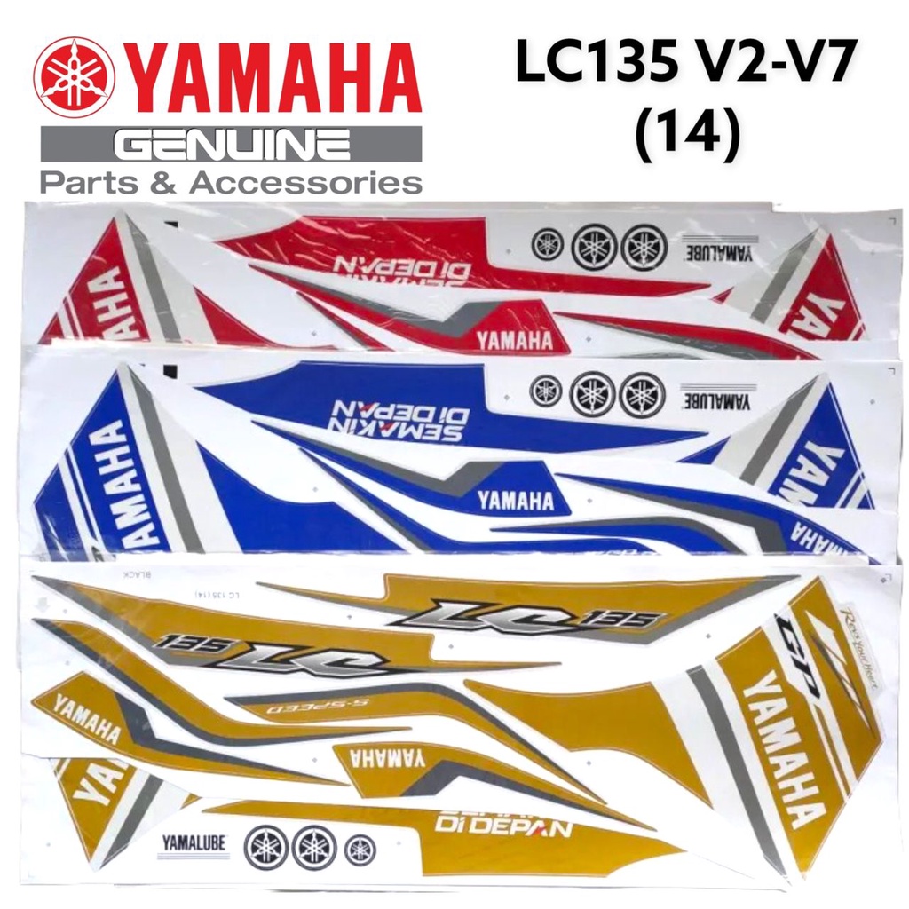 Yamaha LC135 (14) GP Edition LC 135 LC135 V2- V7 Body Sticker Stiker - Stripe Strike | Shopee ...