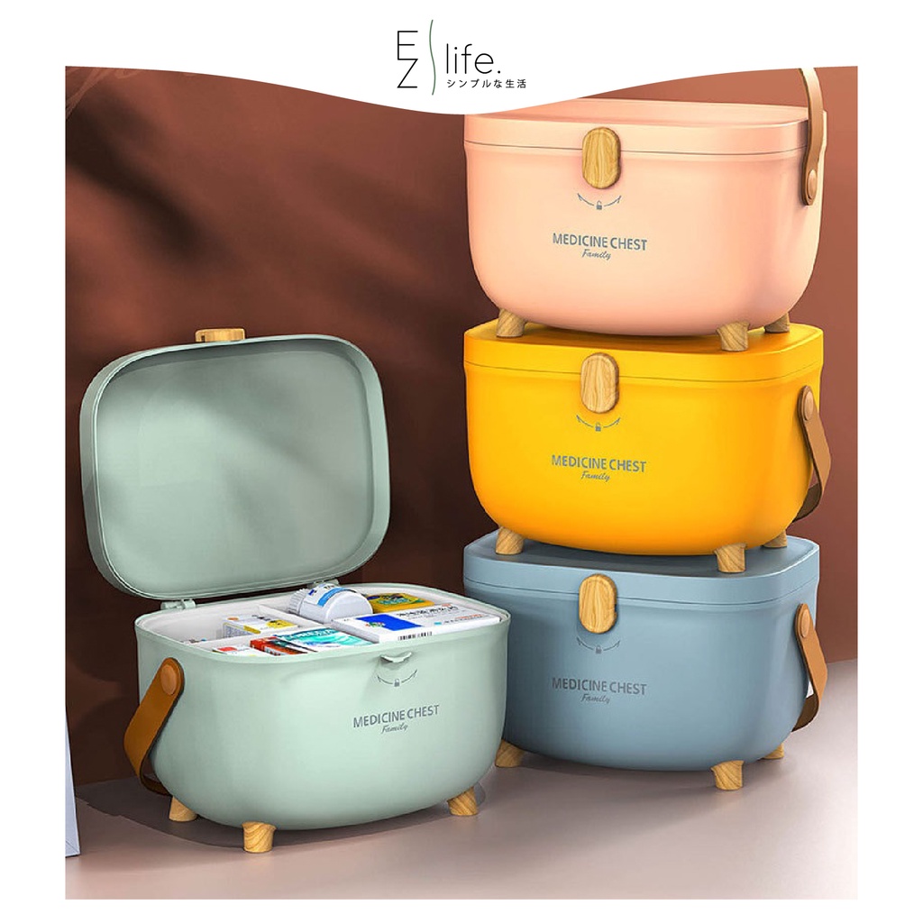 EzLife Double Layer First Aid Box Portable First Aid Kit Home Care ...