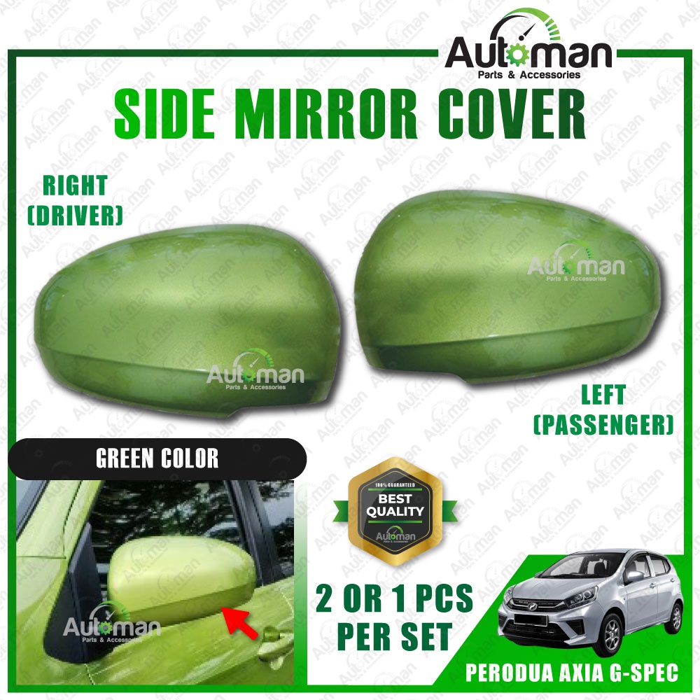 Perodua Axia G-Spec 2014 - 2019 Side Mirror Cover Left Right LEMONGRASS ...