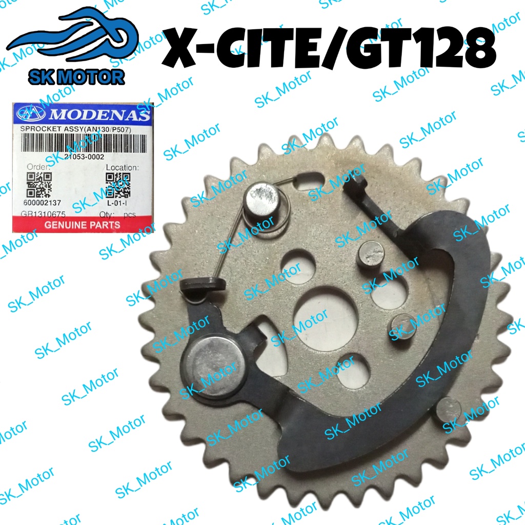Modenas X CITE X-CITE 130 / GT128 Original Sprocket Assy / Head Timing ...