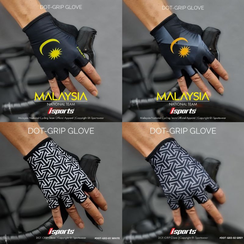 🔥[Ready Stock]🔥 DOT-GRIP Half Finger Cycling Glove | Shopee Malaysia