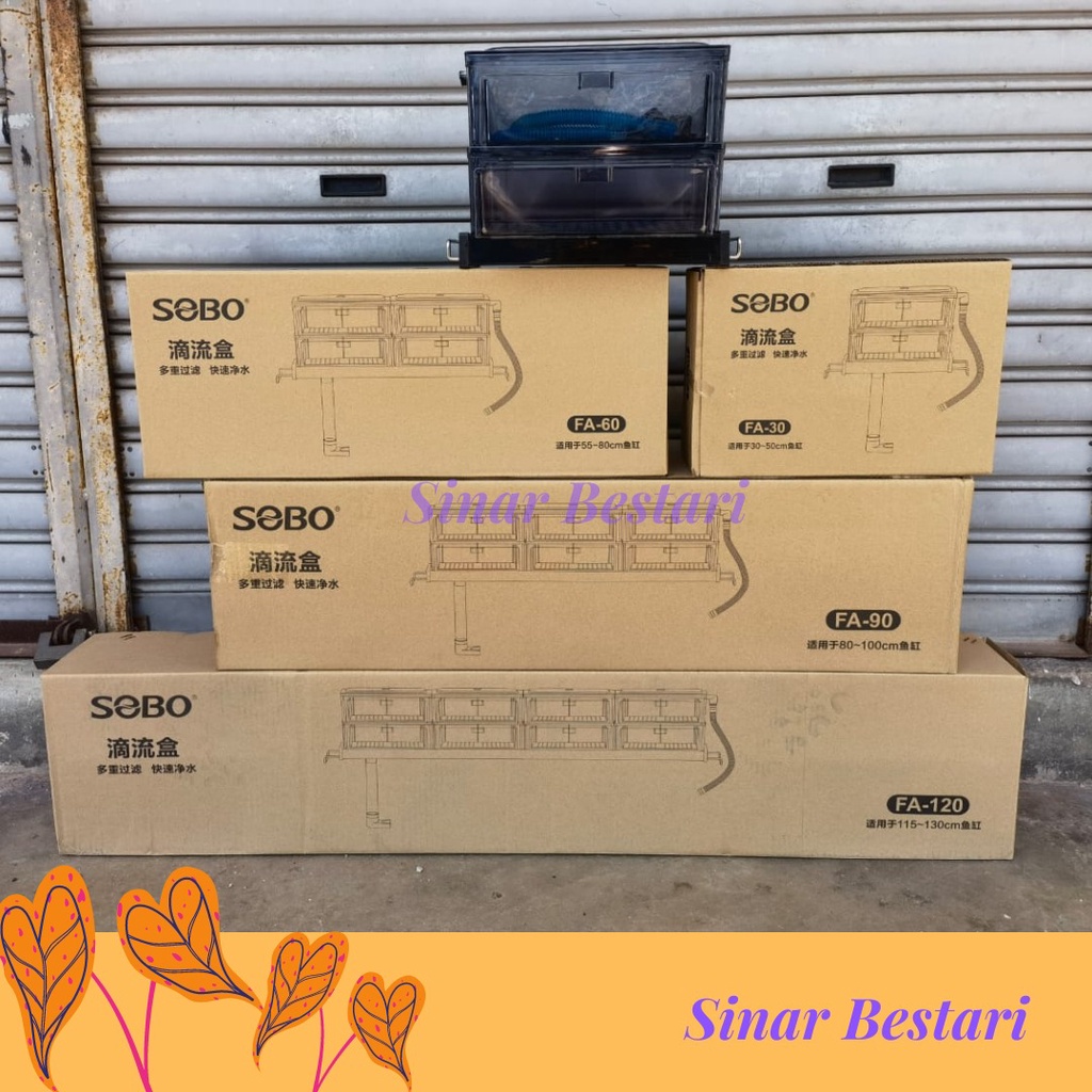 Sobo FA series Drip Trickle Box Aquarium Top Filter 雨淋式滴流盒 Double Layer ...