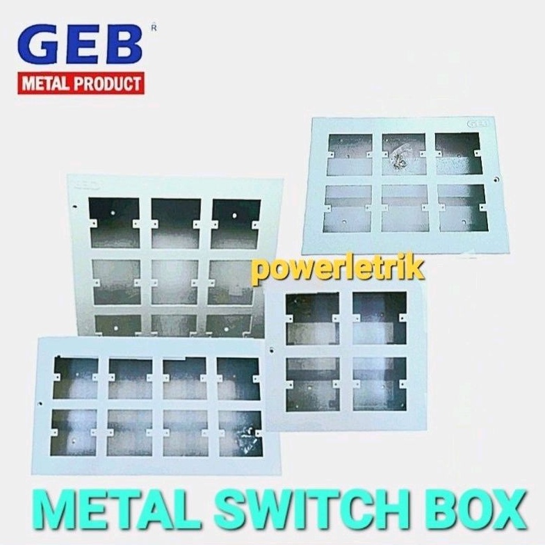 *READY STOCK*GEB SOCKET SWITCHED METAL BOX 2S 4S 6S 8S 9S 12S ～WAY ...