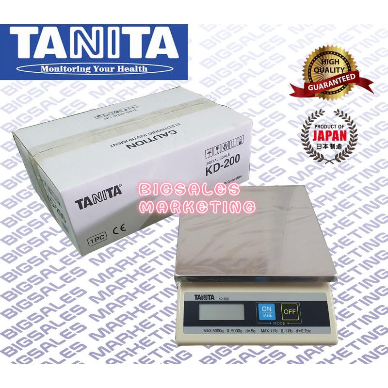 1KG , 2KG , 5KG TANITA 100% Japan Digital Electronic Balancing Kitchen ...