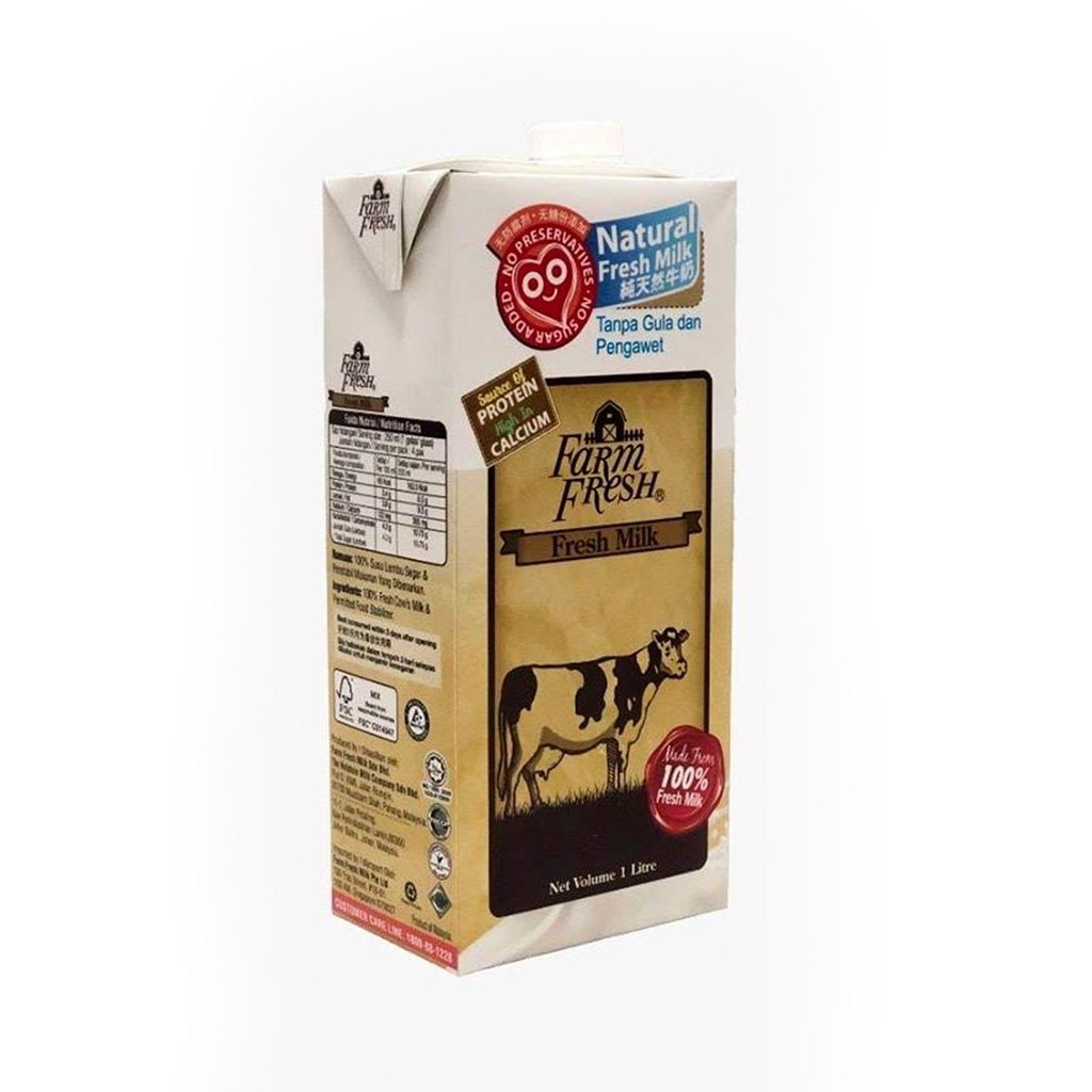 FARM FRESH UHT FRESH MILK / SUSU SEGAR UHT 1LTR | Shopee Malaysia