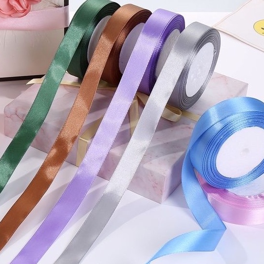 2 cm / 2.5 cm - Ribbon Satin ( 22 meter ) | Shopee Malaysia