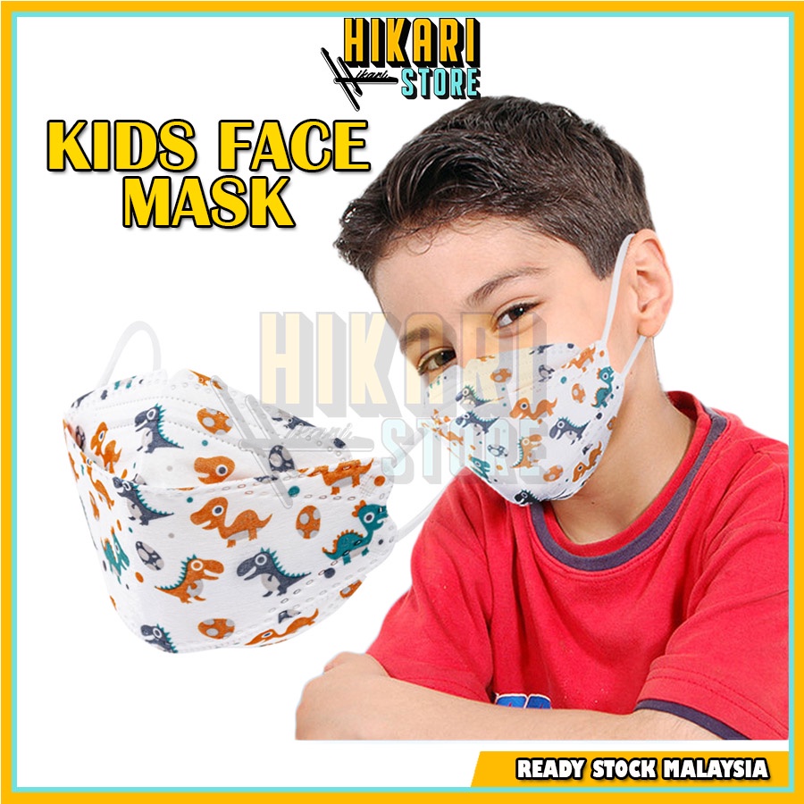 10PC CARTOON KIDS MASK 4 PLY DISPOSABLE KID MASK EAR LOOP CHILDREN MASK ...
