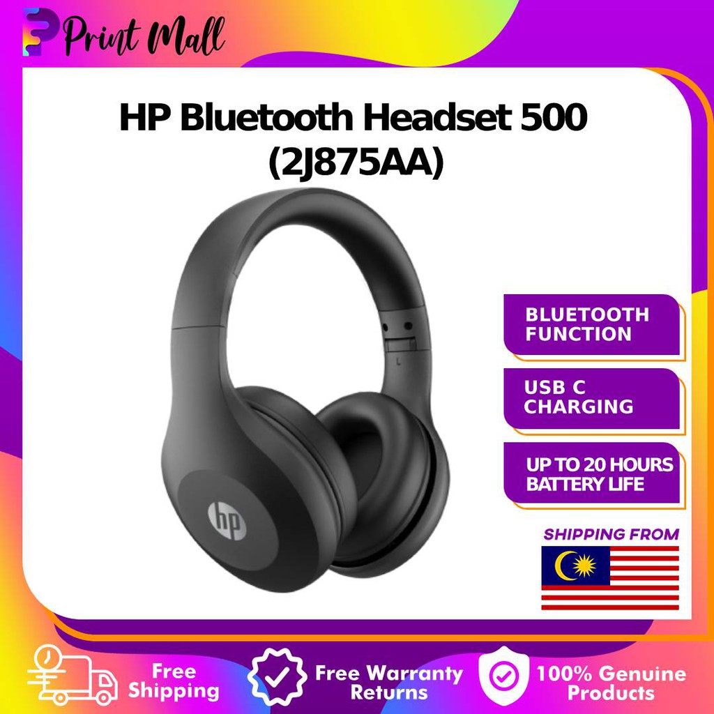 HP Bluetooth Headset 500 (2J875AA) | Shopee Malaysia