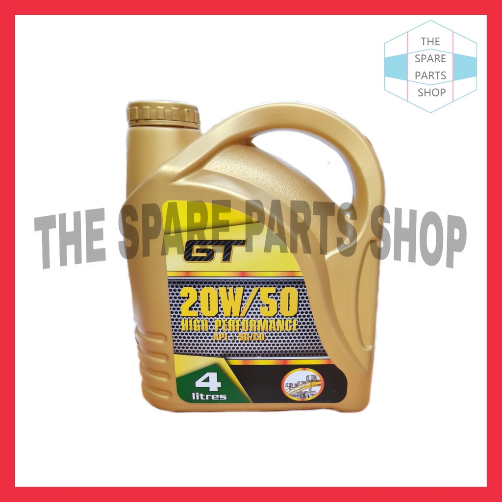 GT SAE 20W50 SG/CD ENGINE OIL 4 LITRE | Shopee Malaysia