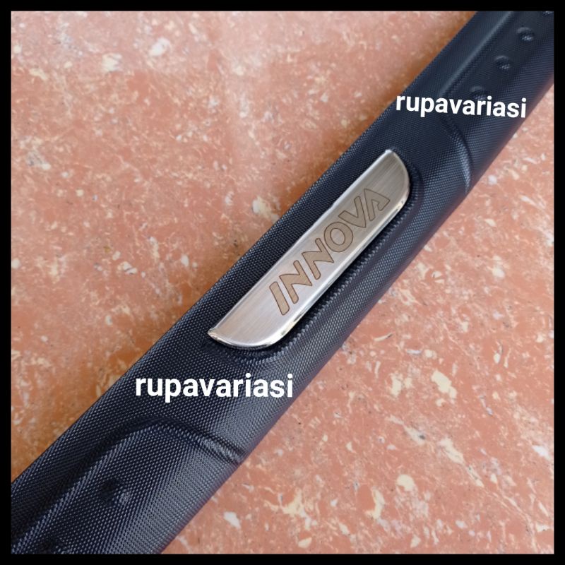 HITAM Silplate sill plate rear LUGGAGE DOOR toyota innova innova new ...