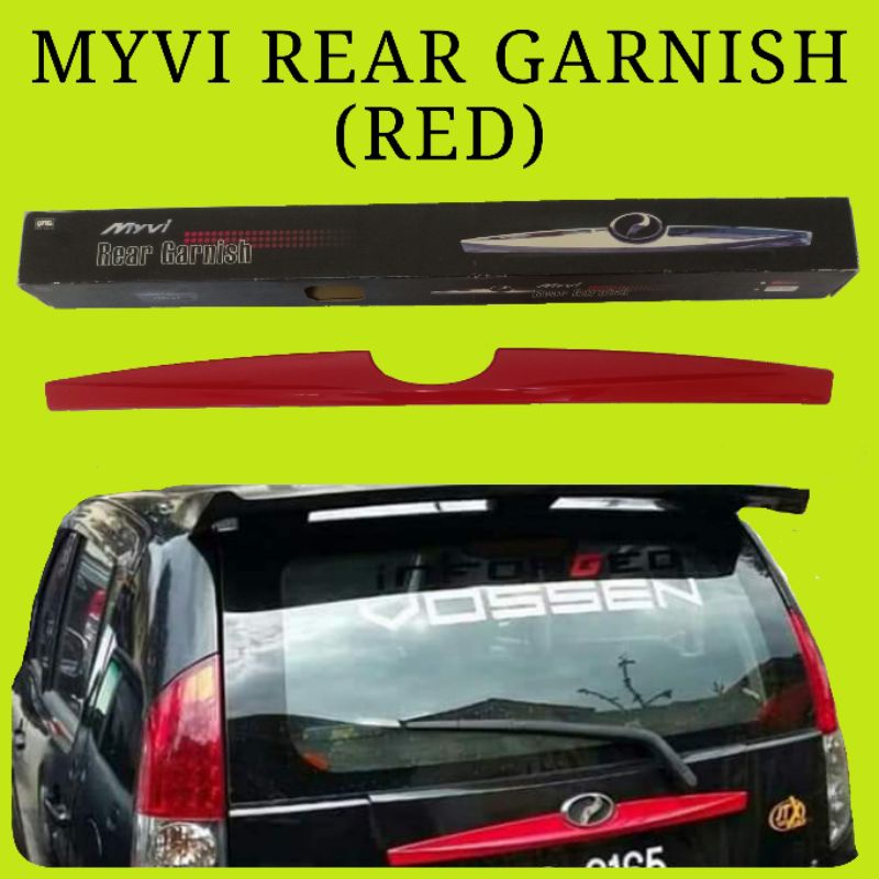 MYVI REAR GARNISH (RED COLOUR) | Shopee Malaysia