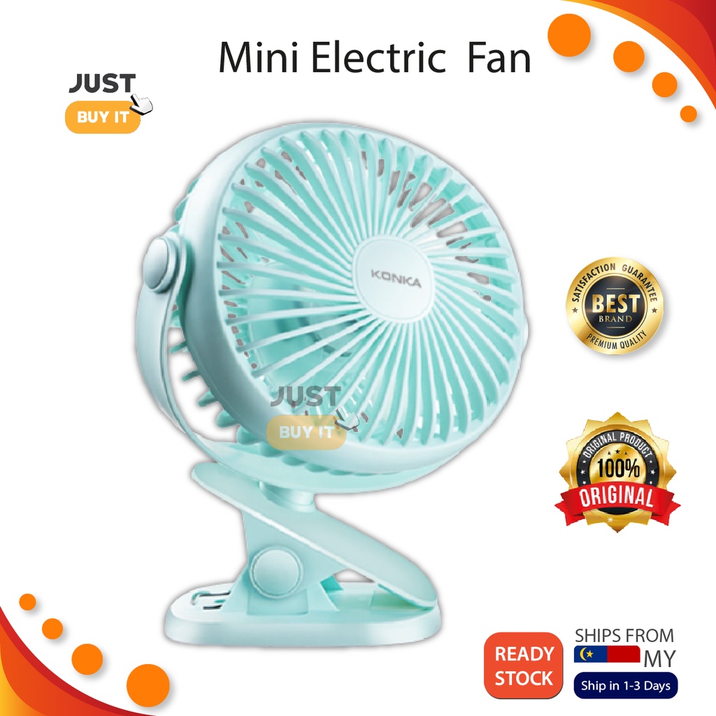 KONKA Fans Adjustment Portable Hand Mini Clip Cooling Fan Baby Stroller ...