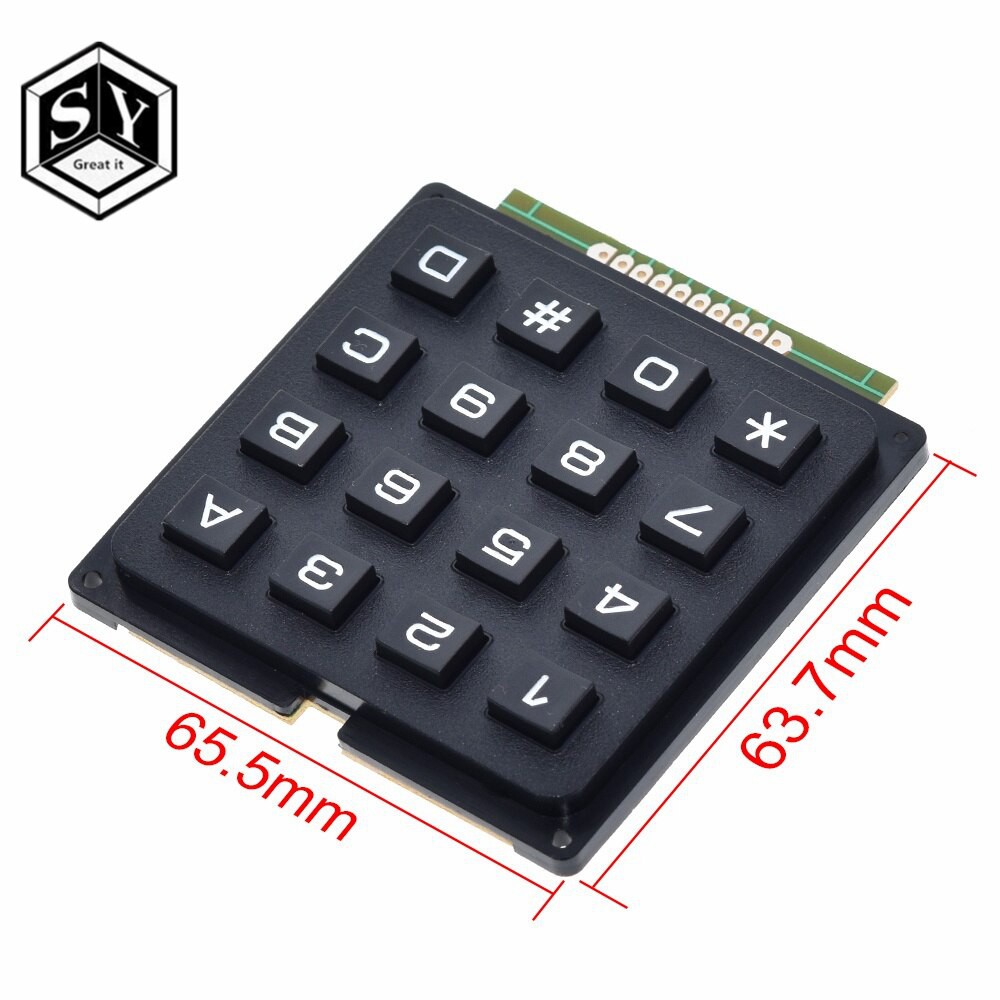 4x4 Matrix Array 16 Keys 44 Switch Keypad Keyboard Module For Arduino 3915