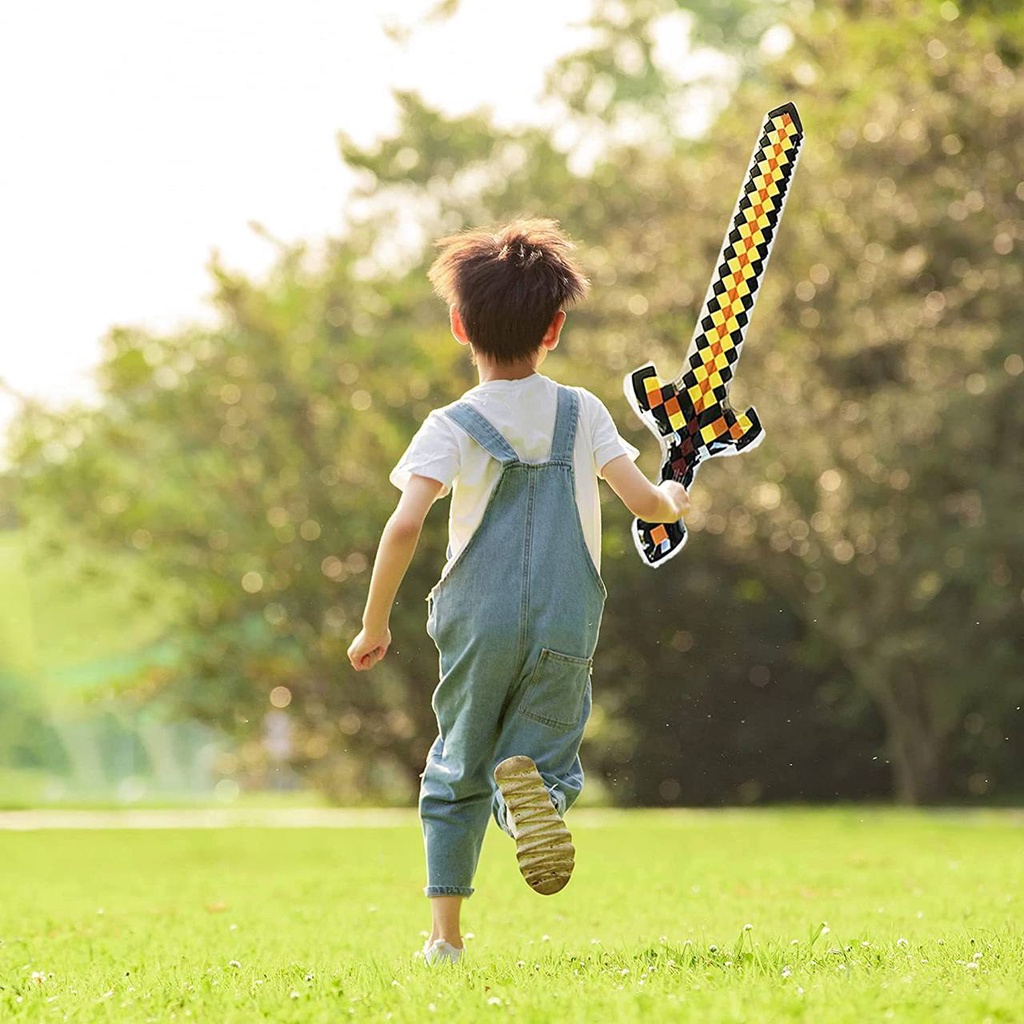 Minecraft Theme Inflatable Sword Axe Toy Minecraft Game Props Balloon ...