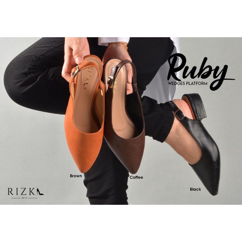 🔥🔥READY STOCK 🔥🔥 RUBY WEDGES PLATFORM BY RIZKA | Shopee Malaysia