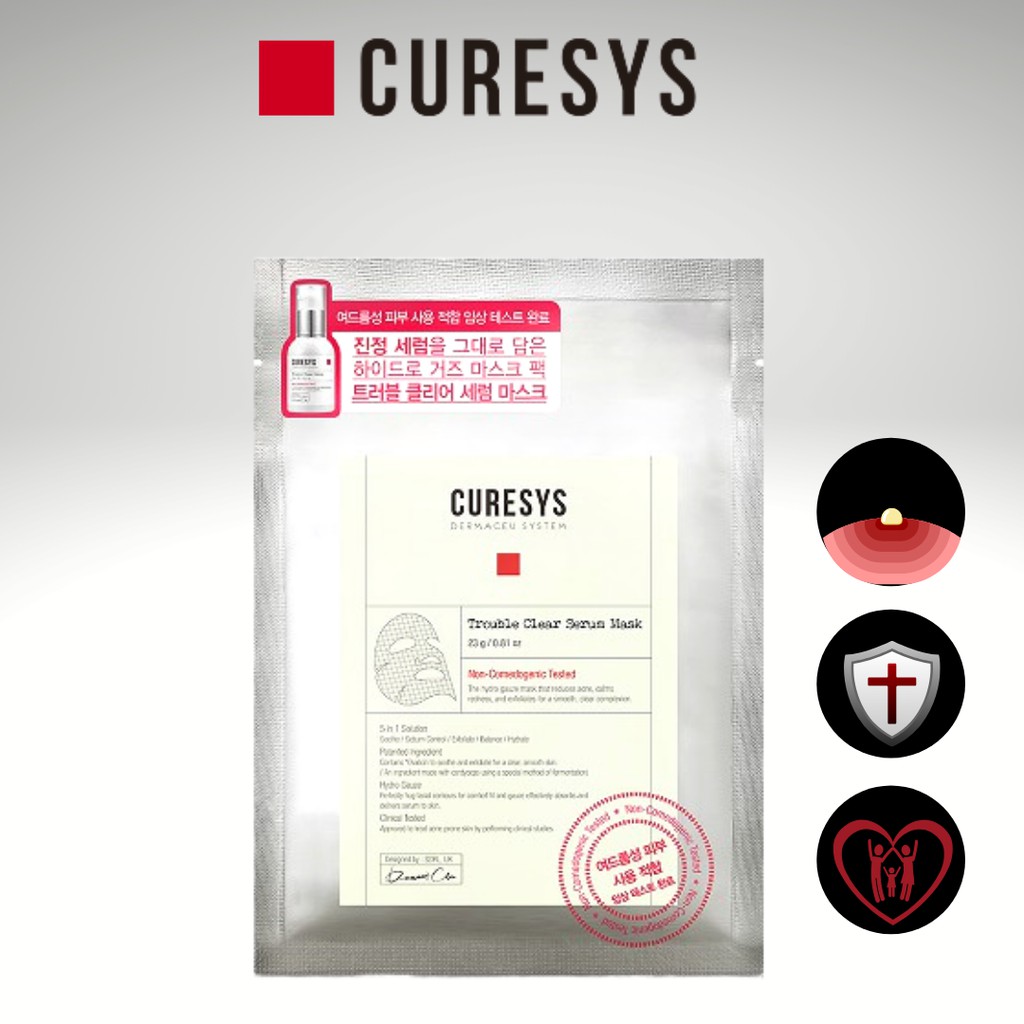 Curesys Trouble Clear Serum Mask (10 Pcs) | Shopee Malaysia