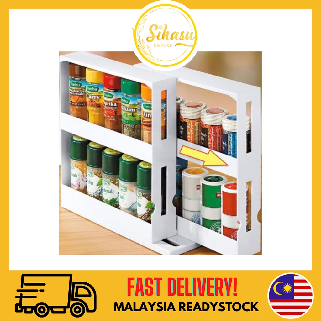Foldable Spice Rack Rak Simpan Botol Rempah (READY STOCK MALAYSIA ...