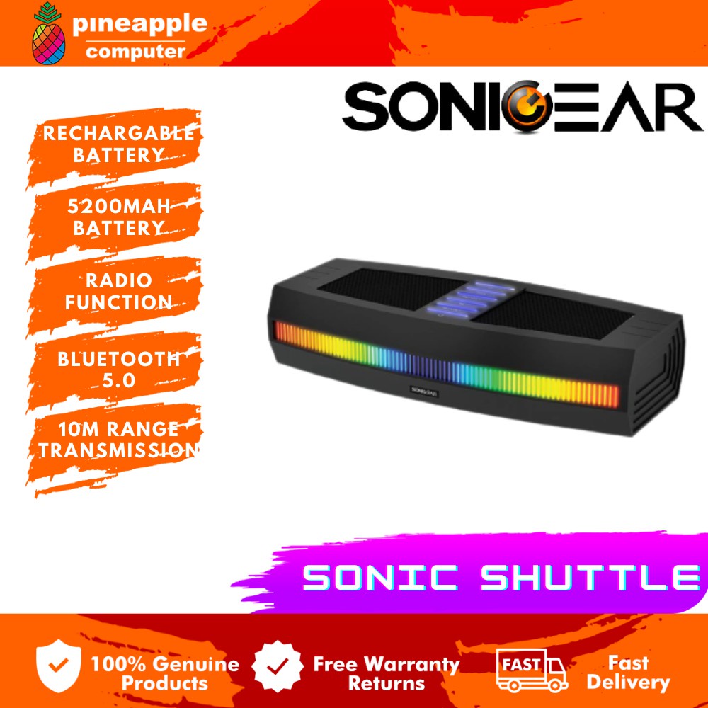 [New!]SonicGear Sonic Shuttle TWS Wireless Bluetooth 5.0 Portable ...