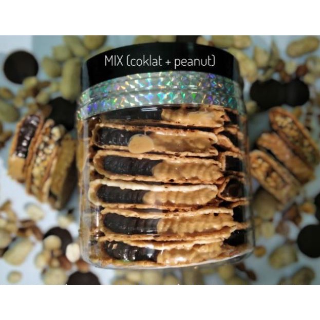 Kuih Kapit Asli Mini Sapit Belanda Mix Jumbo Peanut Butter Chocolate ...