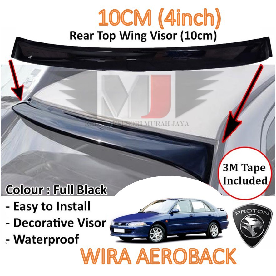 proton wira Proton Wira Aeroback (10cm) Rear Glass Spoiler 100% Ori AG ...