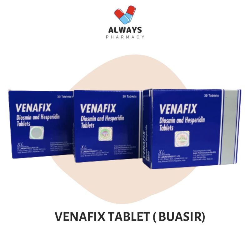 VENAFIX TABLET UBAT MAKAN BUASIR KECUTKAN BUASIR (10 TABS PER STRIP ...