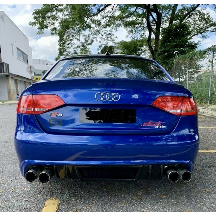 Audi A4 B8 B8.5 Rieger rear boot trunk roof glass spoiler lip bodykit ...