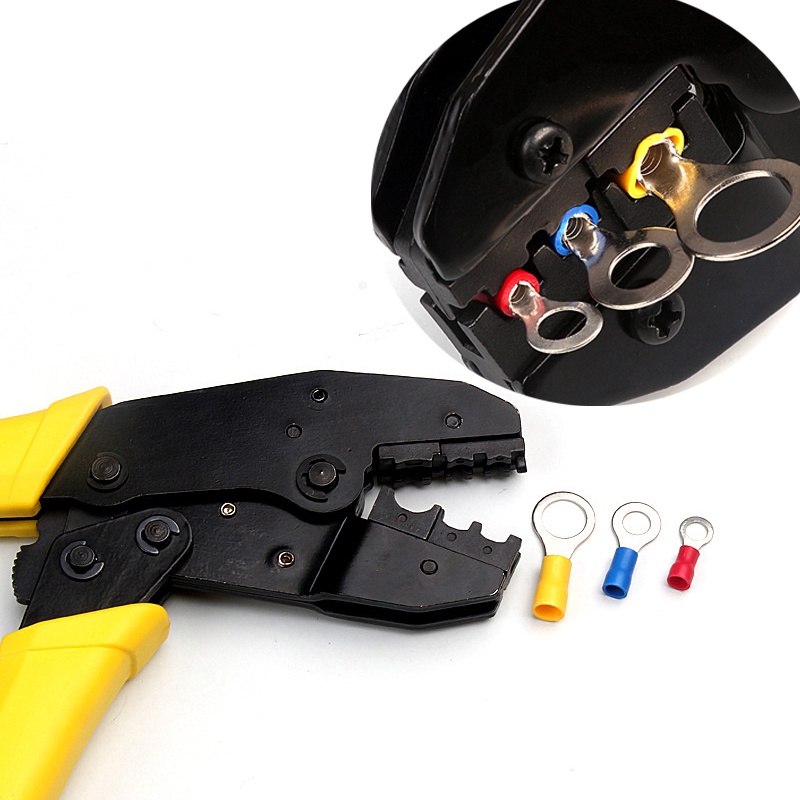 Ratchet Crimp Wire Pliers For End Sleeves Cable Clamp locking Terminals ...