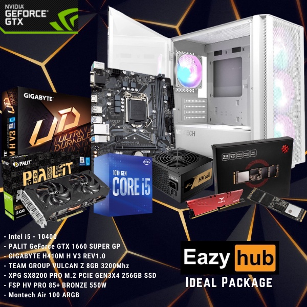 Semi Ideal Package Gaming PC Set# Intel® Core™ i3 10100F #Palit GeForce ...