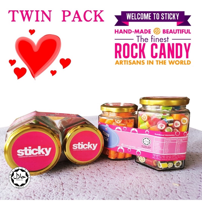 【STICKY】Candy Twin Pack 170g + 120g Special Offer / Gula gula STICKY ...