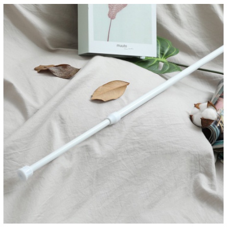 70cm Adjustable Curtain Rod Metal Spring Loaded Bathroom Bar Shower ...