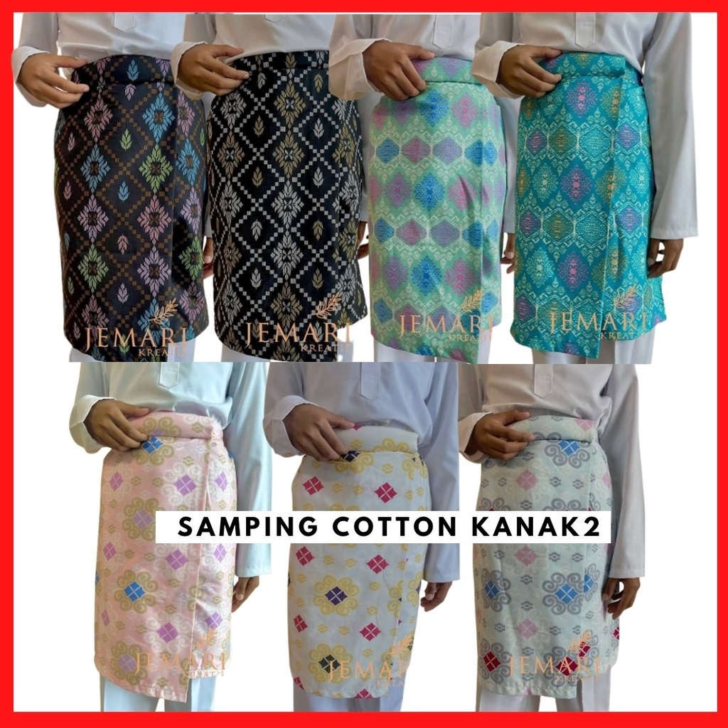 SAMPING COTTON INSTANT KIDS "COTTON SONGKET" SAMPING BUDAK SAMPING ...